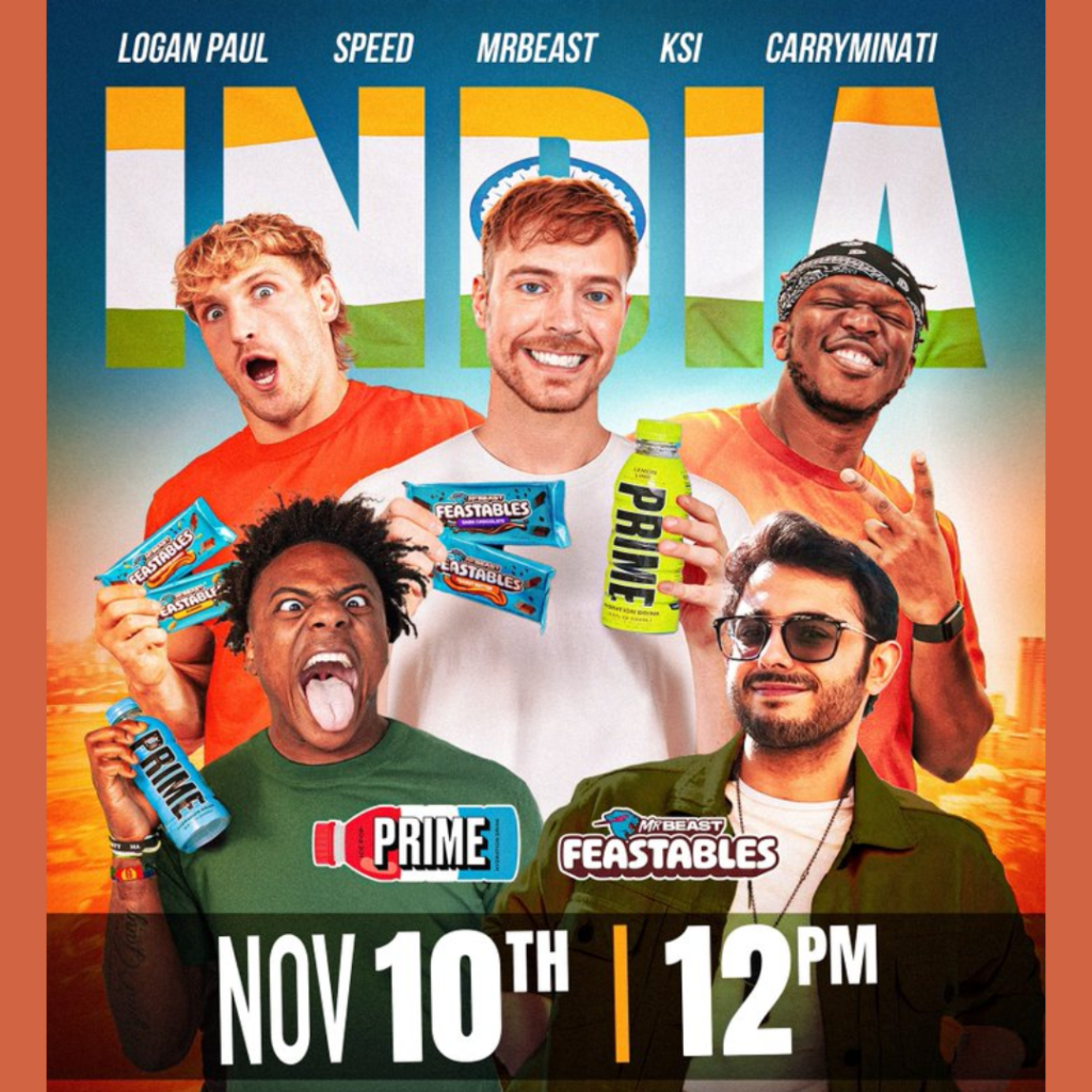 Mr Beast, IShowSpeed, Ksi and Logan Paul are Coming to India this Weekend!