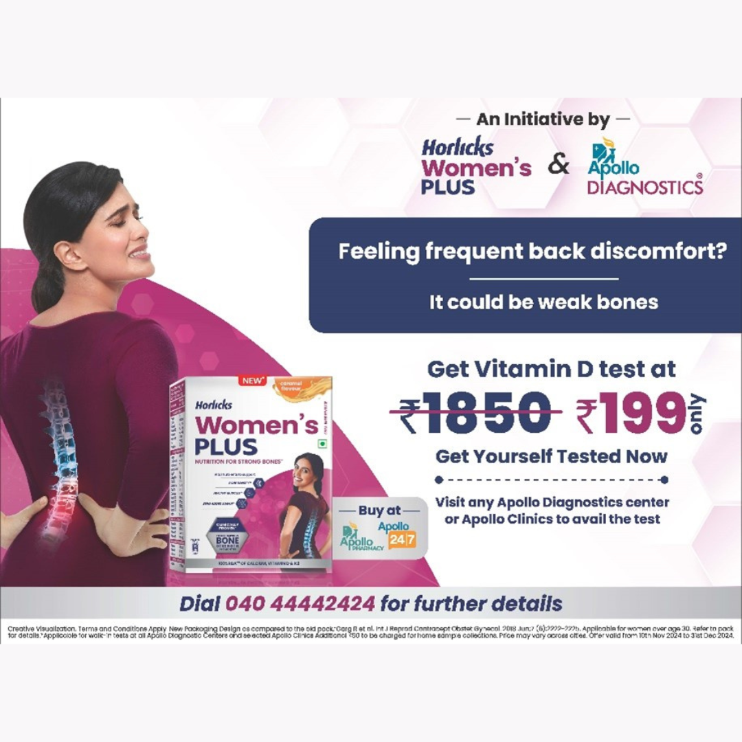 Horlicks Women's Plus and Apollo Diagnostics Co-Partner to Address Women's Bone Health in India