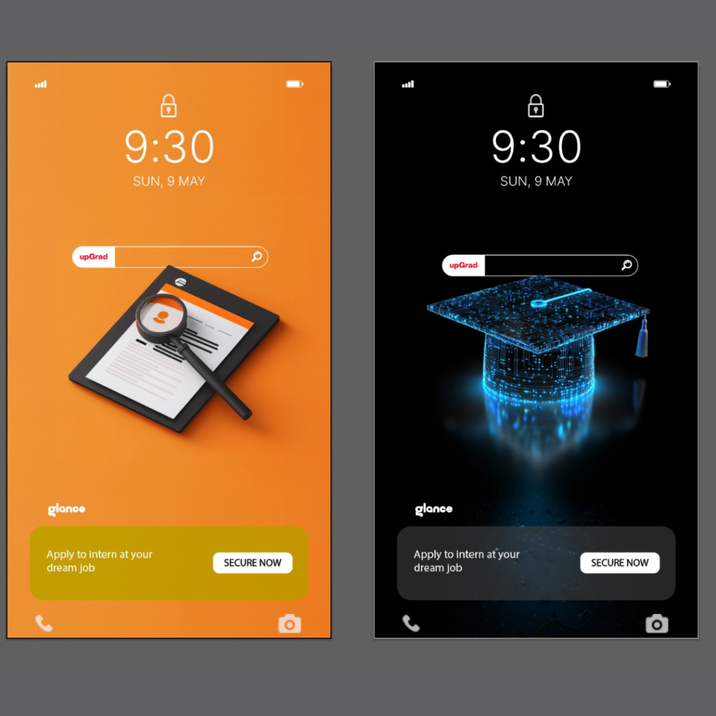 Glance brings upGrad’s Intern-Zip program to Smart Lock Screens as part ...